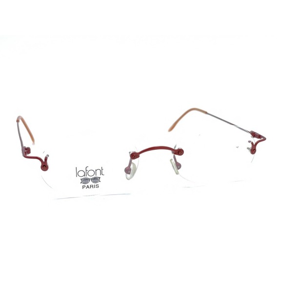 Jean Lafont | Accessories | Jean Lafont Paris New M96 Matte Red Rimless ...